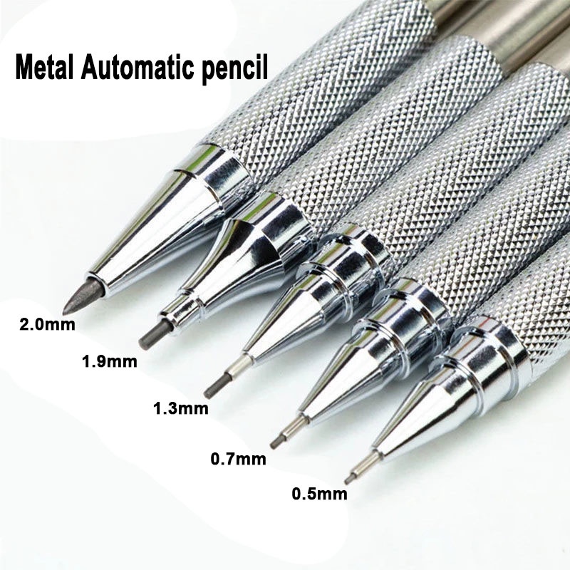 1PCS Metal Automatic Pencil 0.5/0.7/0.9/1.3/2.0/3.0mm Drawing ...