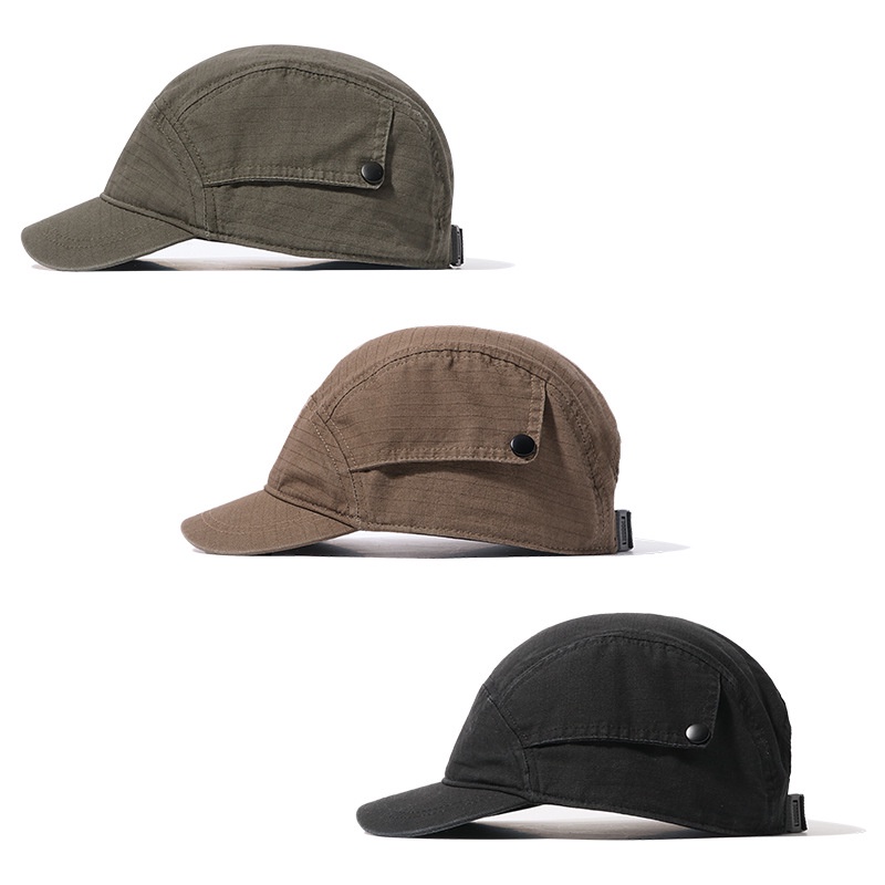 Hat Retro Functional Short-brimmed Hat Outdoor Sports Cap Men's and ...