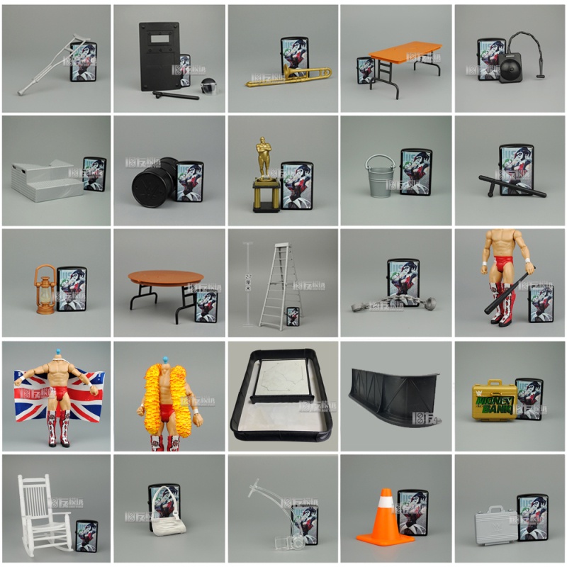 Wwe Wrestler action figure Props Arena Scene Layout Accessories Ladder ...
