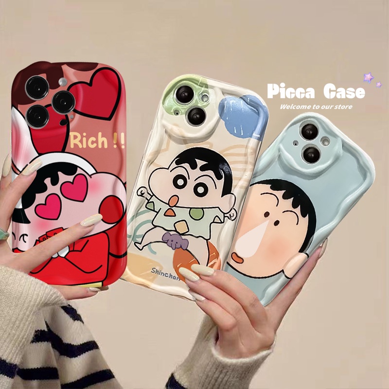 Runny Nose Crayon Shin-chan Phone Case Compatible for IPhone 15 12 11 ...