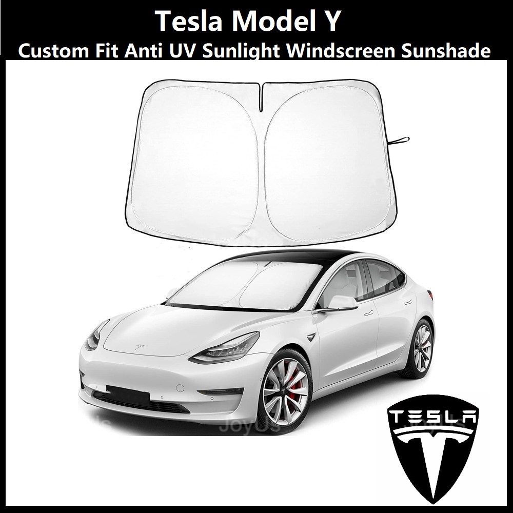 Tesla Model Y Custom Fit Windscreen Sunshade Cover Tesla Model Y ...