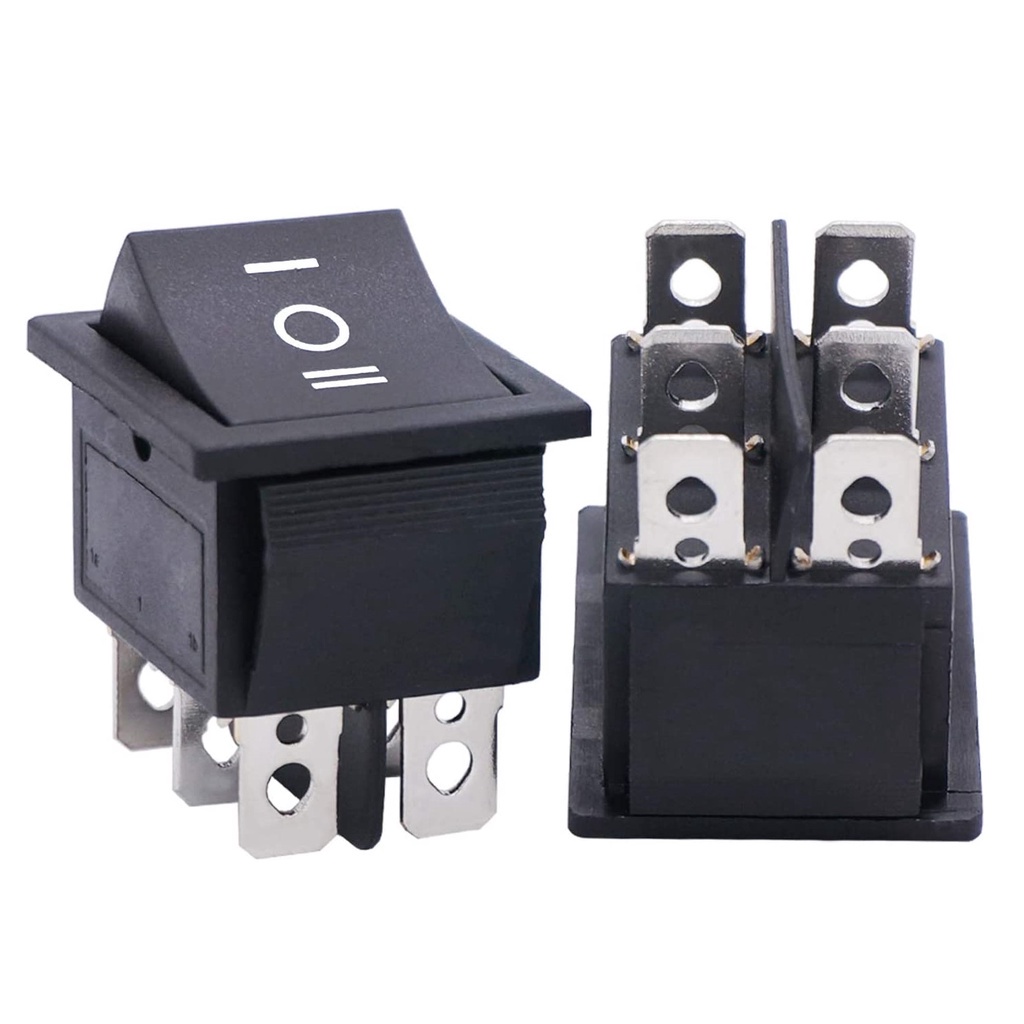 25mm x 31mm 6 Pin Switch 16A 250V AC Power Rocker Switch - ES-6003B ...