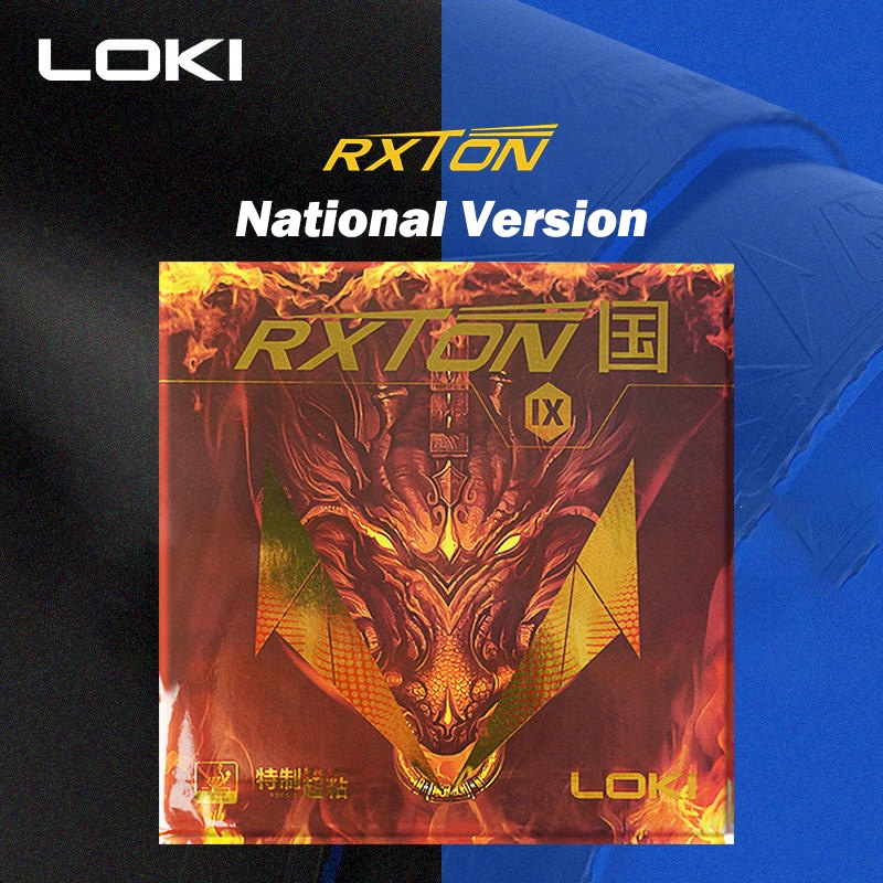 LOKI RXTON 9 National Blue Sponge Table Tennis Rubber ITTF Approved ...