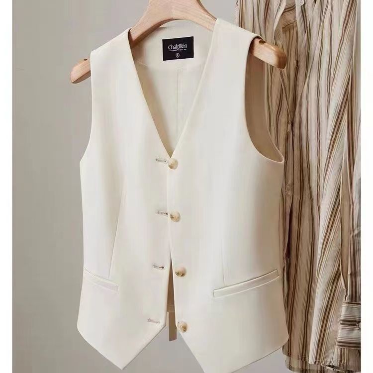 Suit Vest Women's Small Vest 2023 Spring Autumn New Style Slim-fit ...