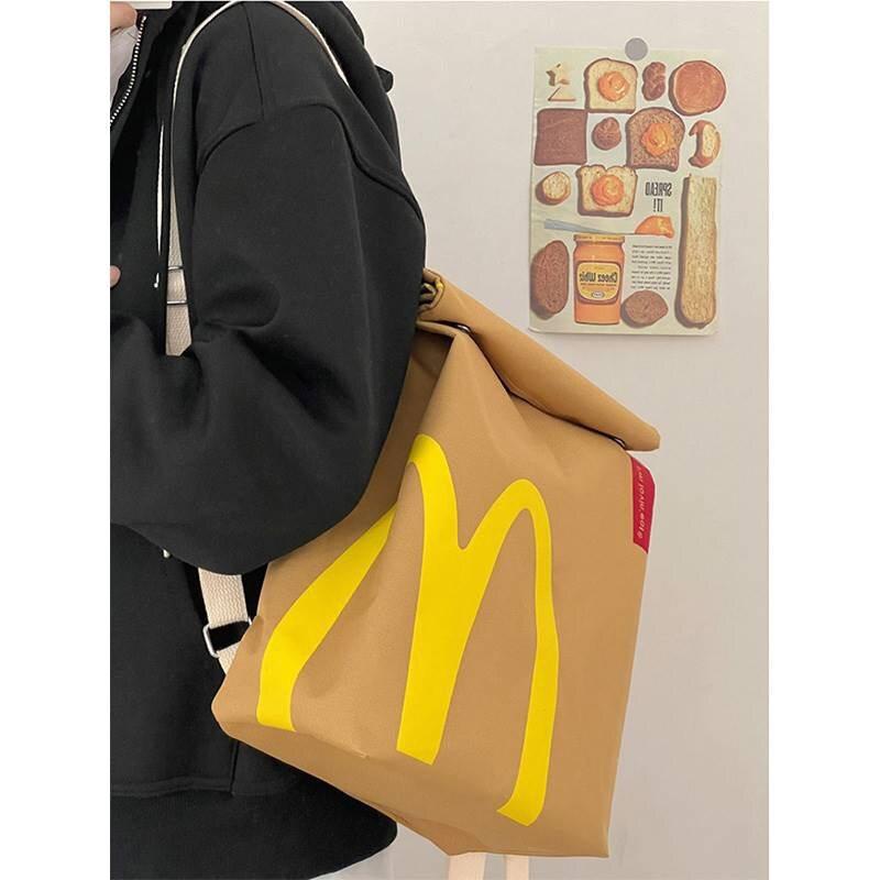 Creative McDonald's Backpack Large Capacity Backpack Crossbody Bag ...