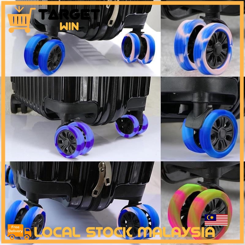 4pcs Rainbow Mix Color Colorful Luggage Wheel Ring Wheels Rings ...