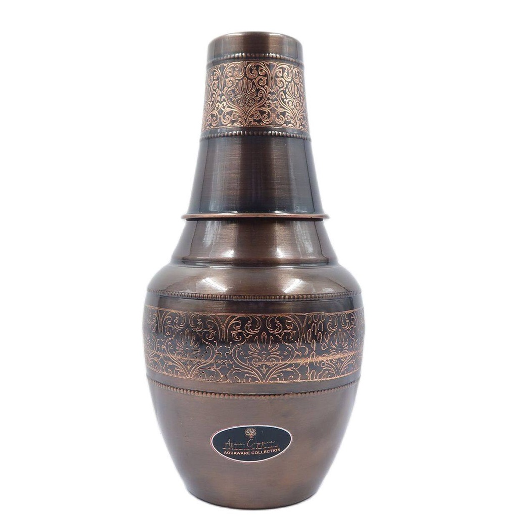 Pure Copper Drinking Pot - Venus Pot Set 1200ml | Shopee Malaysia