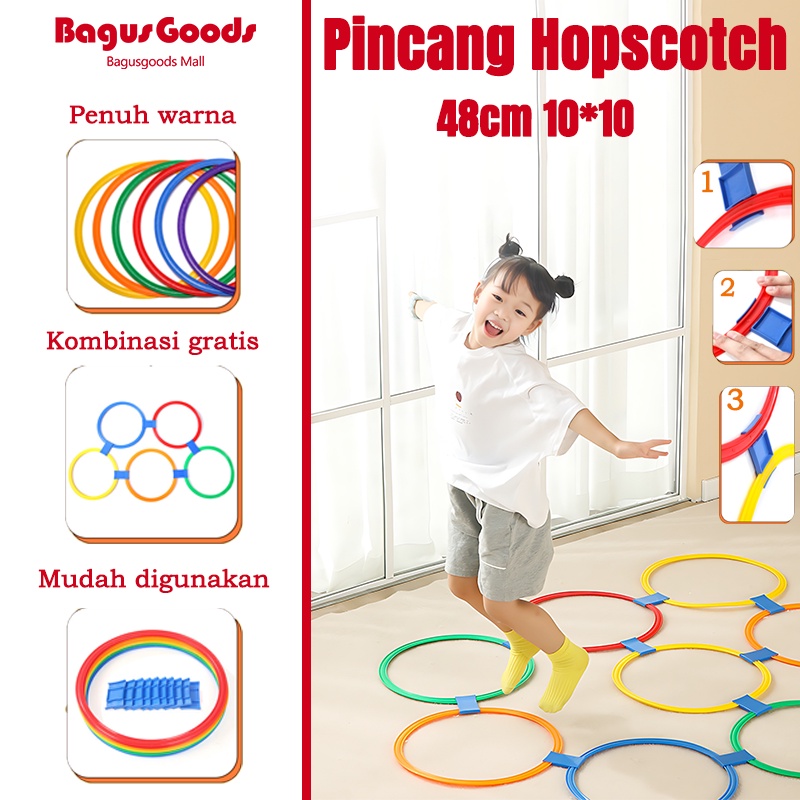 10pcs Hopscotch Ring/ Children's Educational Toys/Toy Limping Jlang ...