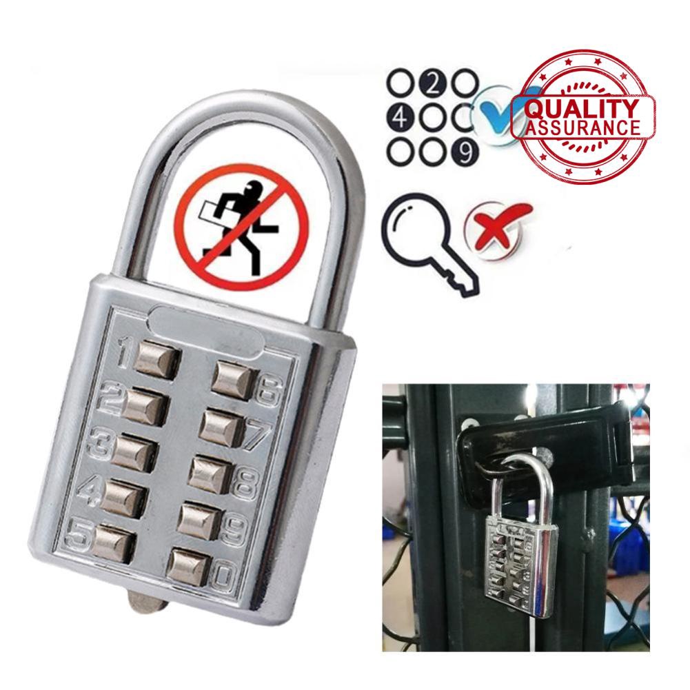10-key Digital Key Code Lock Password Lock For Drawer Luggage Anti ...