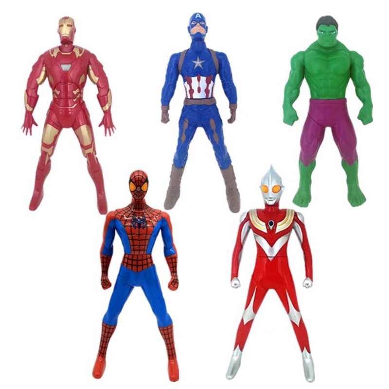 360° Rotating Spiderman Doll Iron Man Captain America Hulk Avengers ...