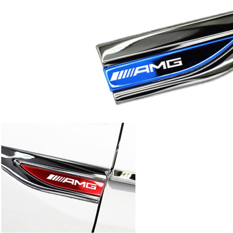 Mercedes Benz Car Stainless Steel Car Door Fender 3D Metal Side Logo ...