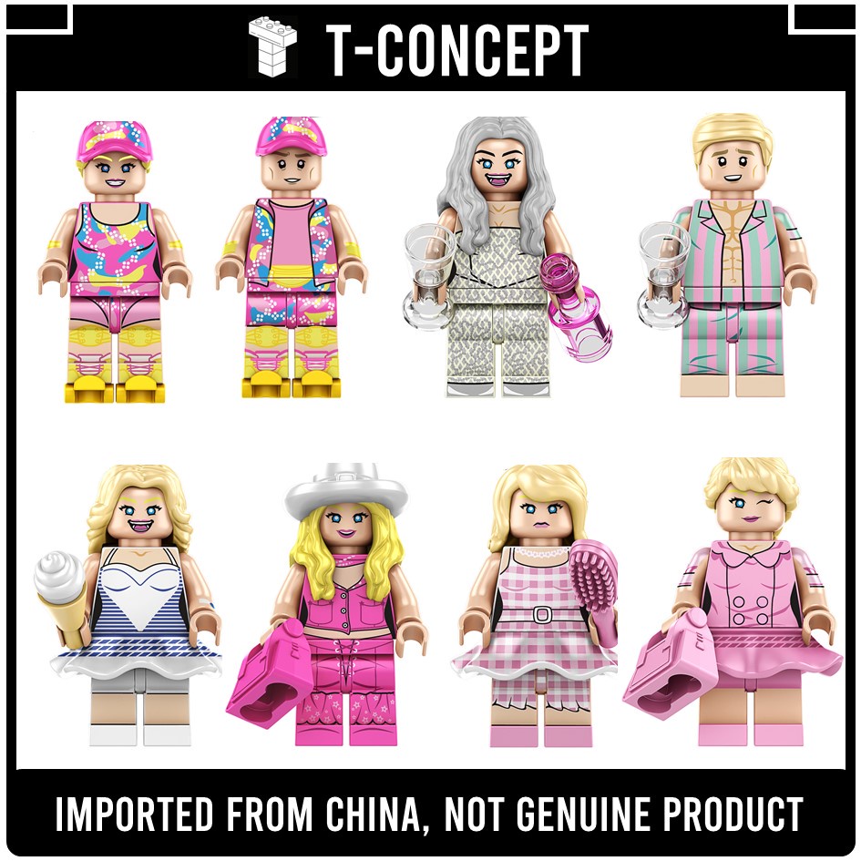 Barbie and Ken Series Lego Mini Figure Building Block Collection KF6197 ...