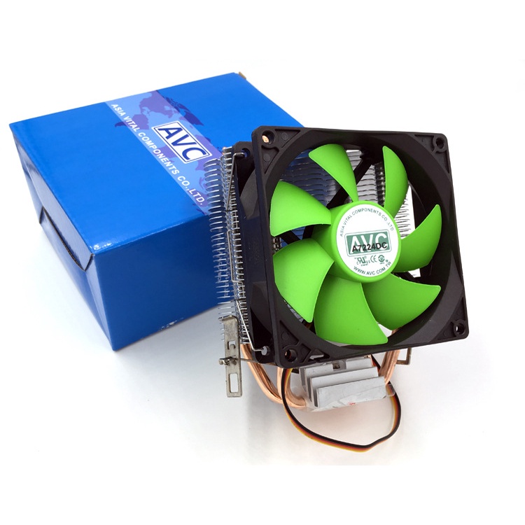Avc Desktop AMD 1155 1156 CPU Radiator Silent Fan Pure Copper Double ...