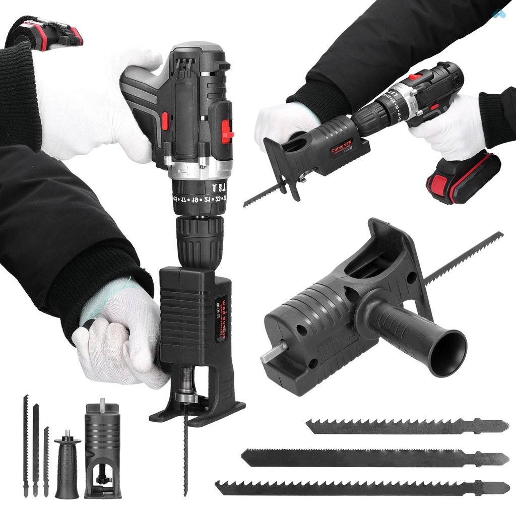 [Local Delivery]Electric Drill Modified To Electric Saws Accessory ...