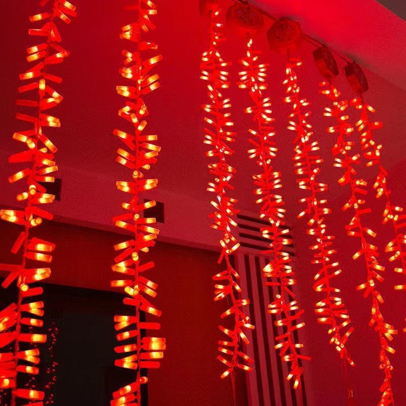 2024龙年开运招财New year simulation firecrackers with LED light-emitting ...