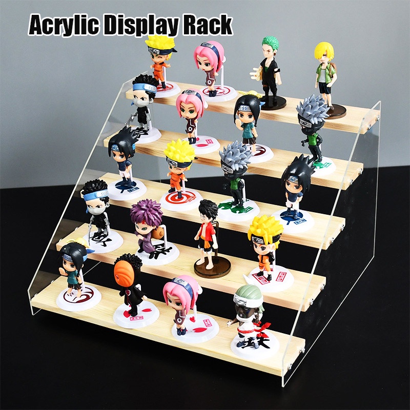 Acrylic Display Rack Large Capacit Trapezoidal Transparent Blind Box ...