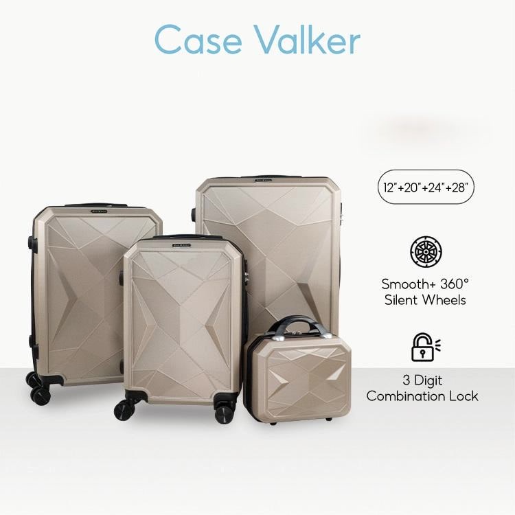 Case Valker Carja 4in1 (28" + 24" + 20" + 12") ABS Hard Case Luggage ...
