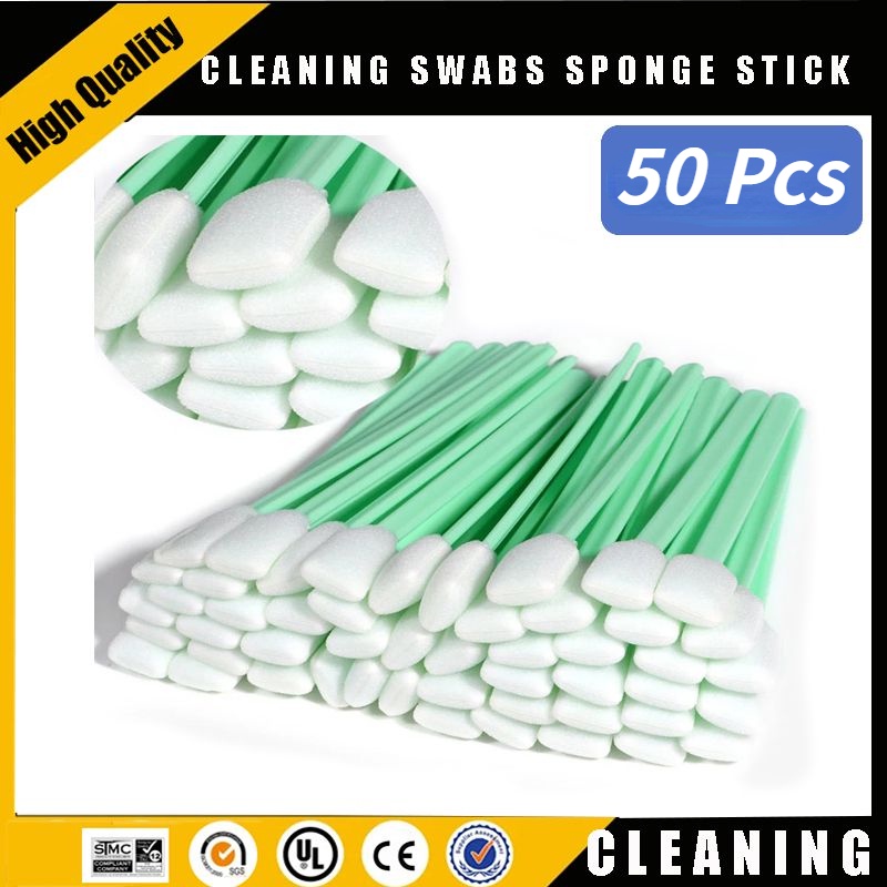 50 Pcs Sponge Head Cleaning Cleaner Swab For All Large Format And ...