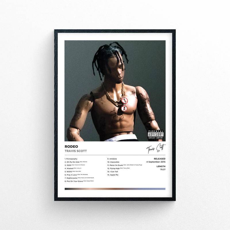 Travis Scott - Rodeo Unframed Poster Print | Polaroid Style | Album ...