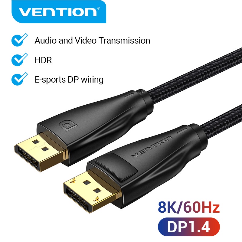 Vention Display Port Cable E-Sports Dp Wiring 8k 60hz 4k Hdr Video For ...