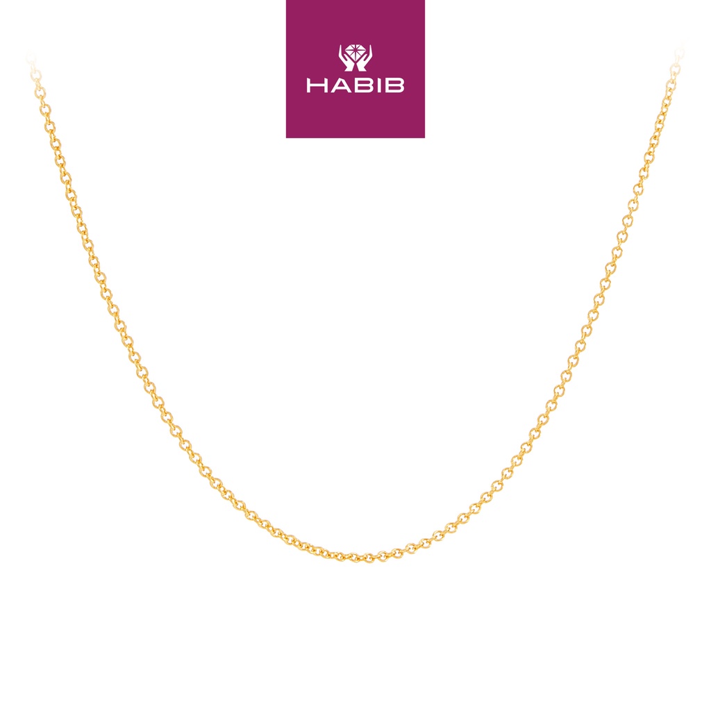 HABIB 999/24K Yellow Gold Necklace WWGC1171123 | Shopee Malaysia