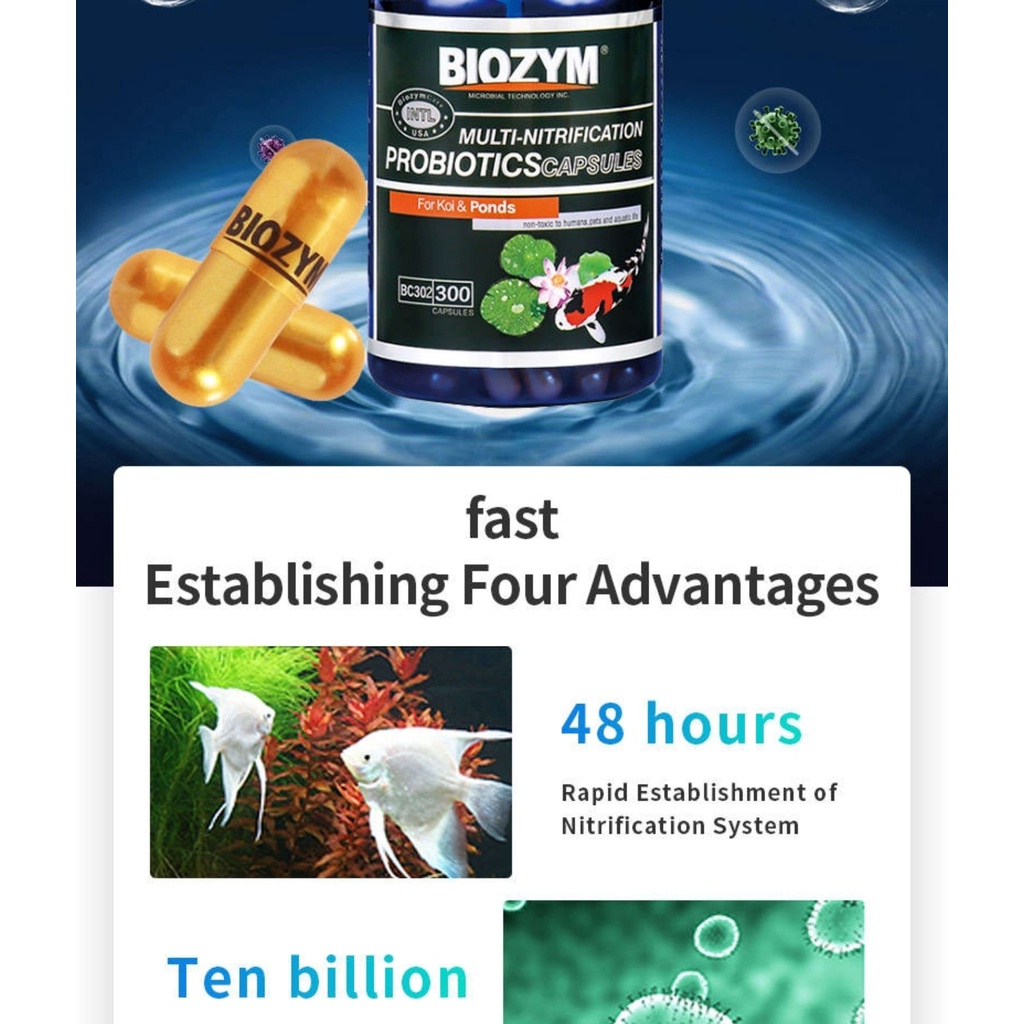 Biozym Highly Concentrated Formula Nitrifying Bacteria 350ml/1000ml ...