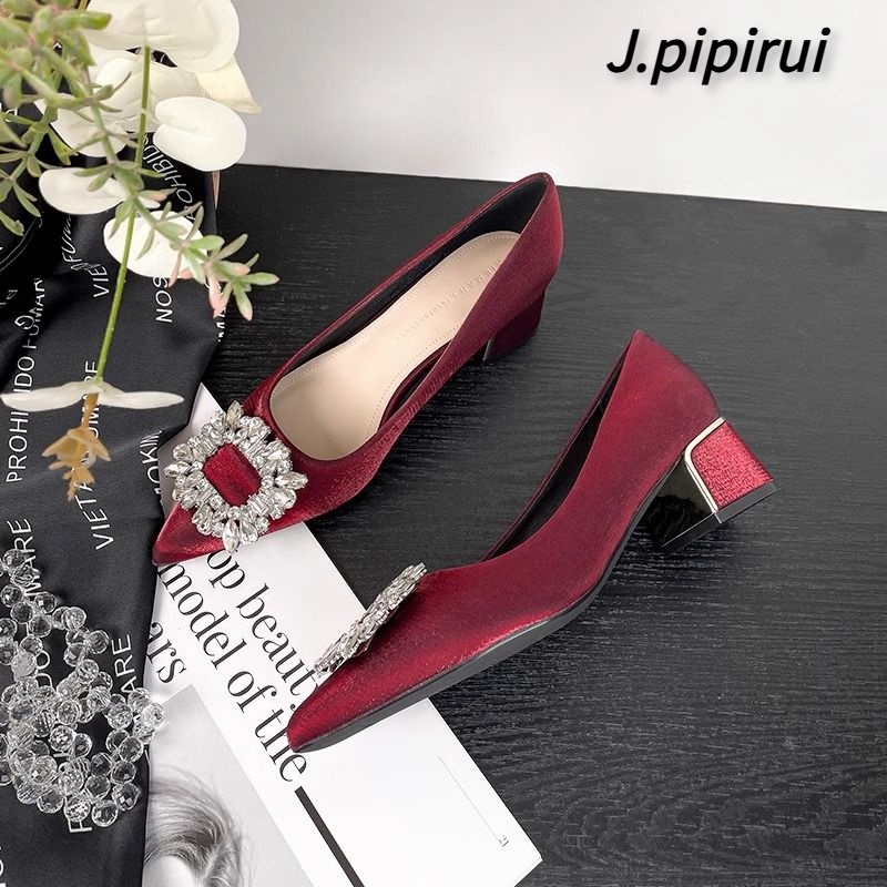 Large Size Red Wedding Shoes for Women New Hexiu Wedding Dress ...