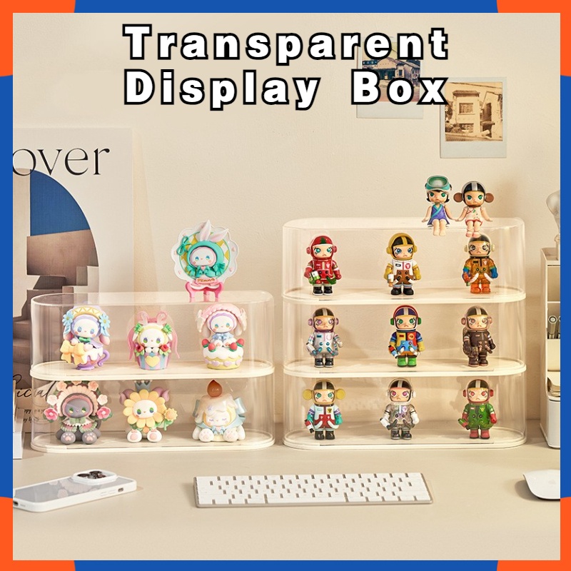 Doll Toy Display Box Cabinet Transparent Blind Box Storage Dustproof ...