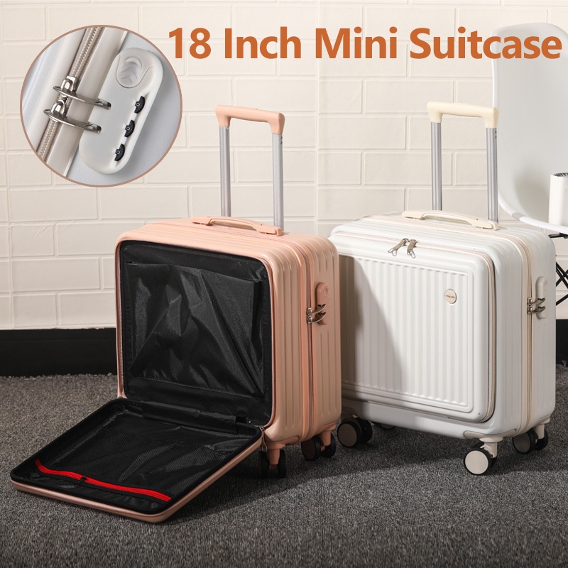 18 Inch Mini Suitcase Portable Small Boarding Luggage Travel Hand ...