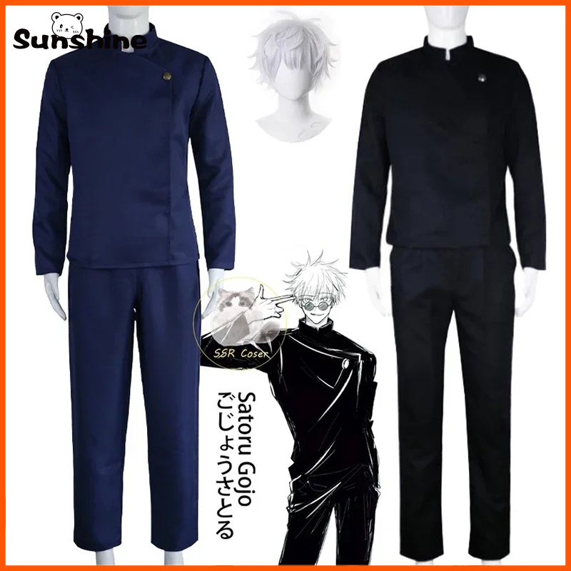 Hot Anime Jujutsu Kaisen Cosplay Costumes Gojo Satoru Clothes Set ...