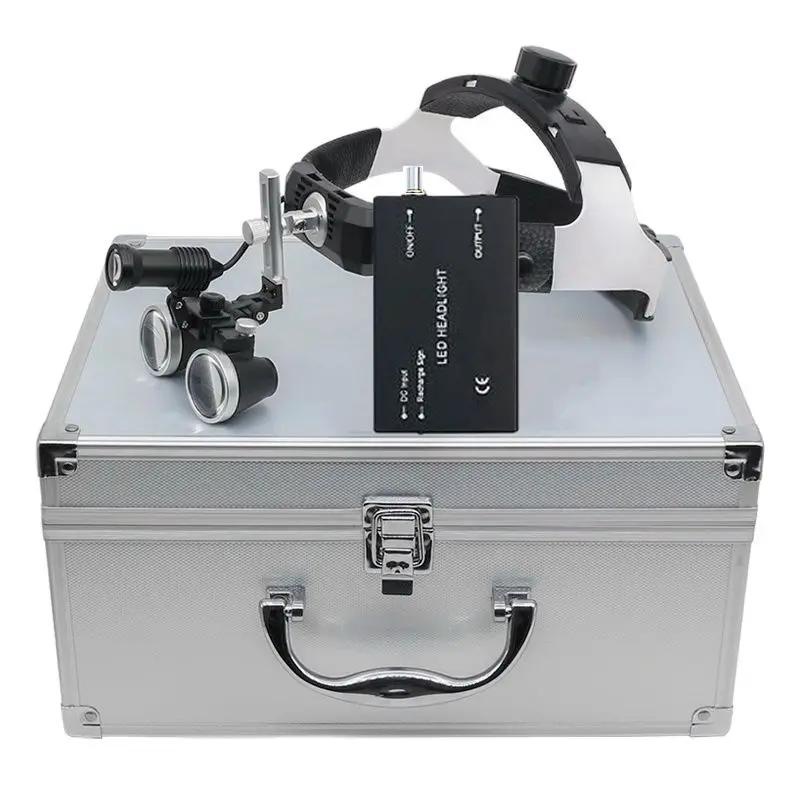 3.5X 2.5XHelmet Dental Loupes Binocular Magnifier w Headlight Medical ...