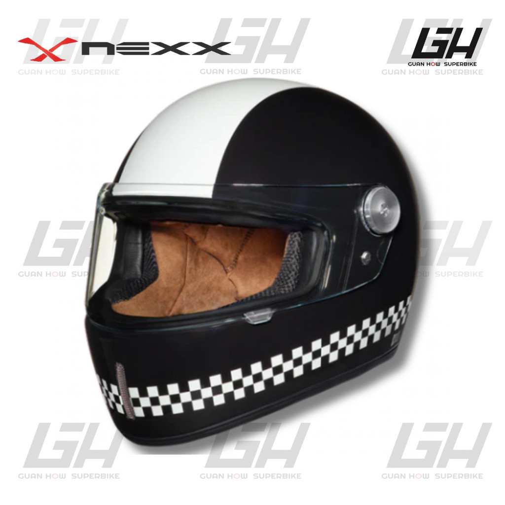 Nexx X.G100R Finish Line Black White | Shopee Malaysia