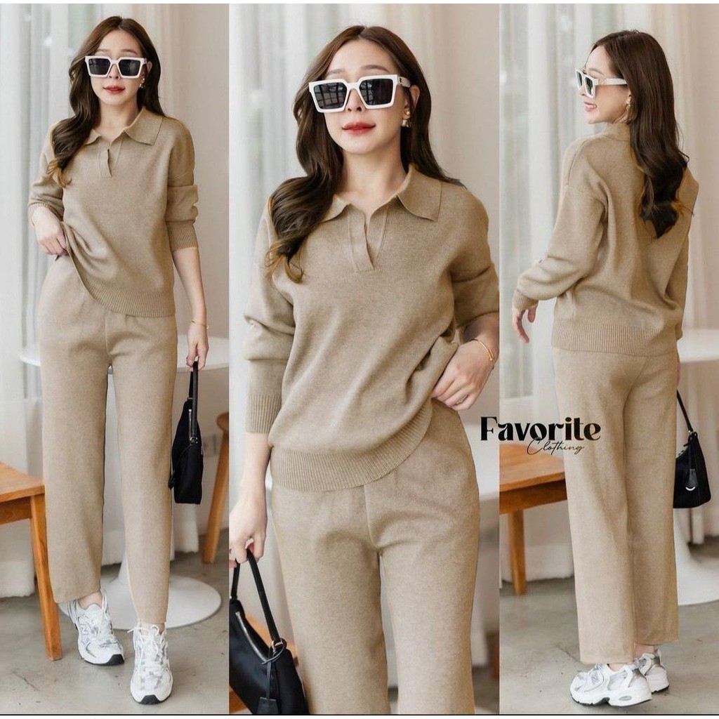 Www - Natasya Knit Suit All Sizes Women's Casual Suit Premium Knit ...