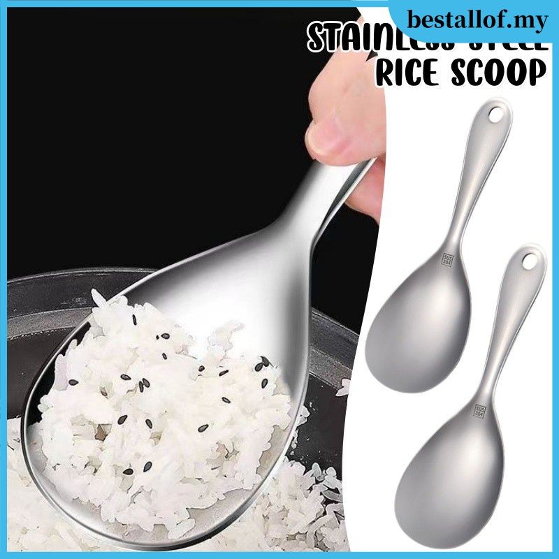 304 Stainless Steel Rice Paddle Non-stick Rice Spoon High Temperature ...