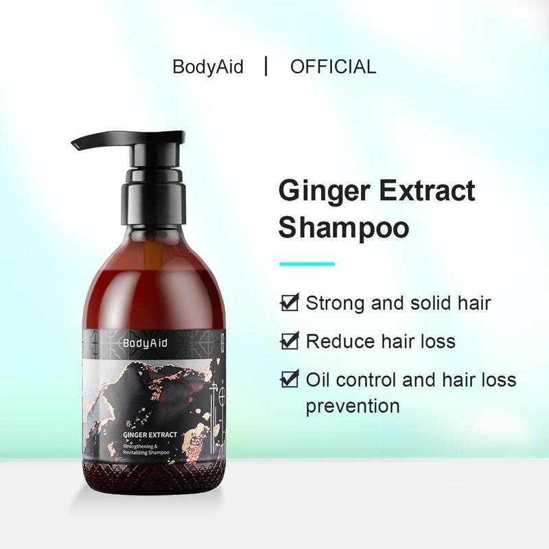 Syampu Ekstrak Halia, Penjagaan Rambut Anti-Rambut Gugur, 300ml, jenama ...