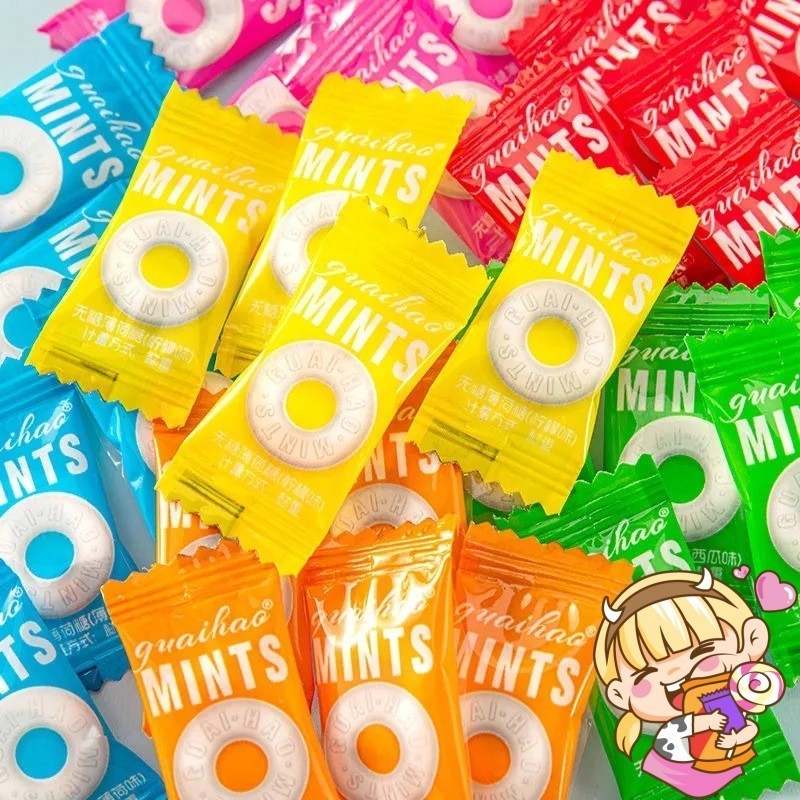 [MINTS] Mint whistle candy with multiple flavors, ring-shaped candy ...