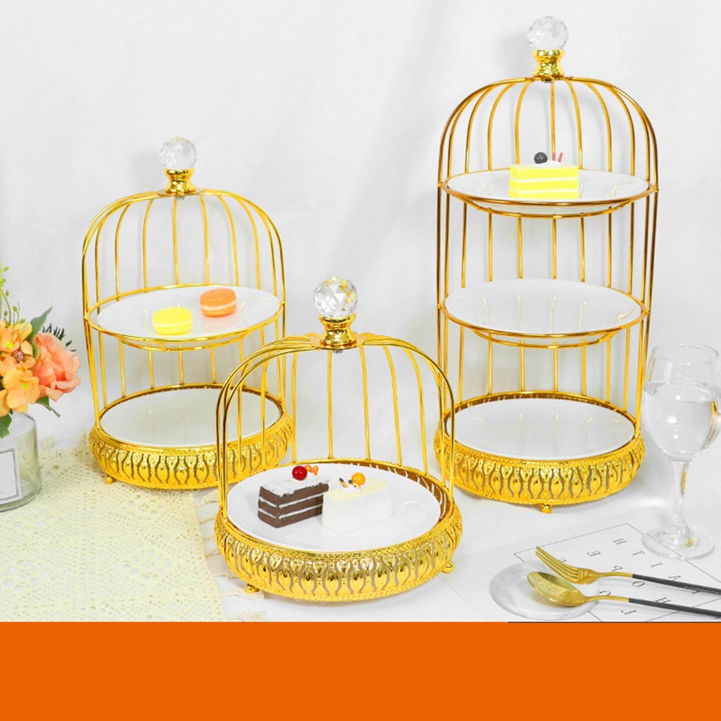 [uguuiya] Bird Cage Cake Dessert Stand Pastry Rack Decorative Cupcake ...