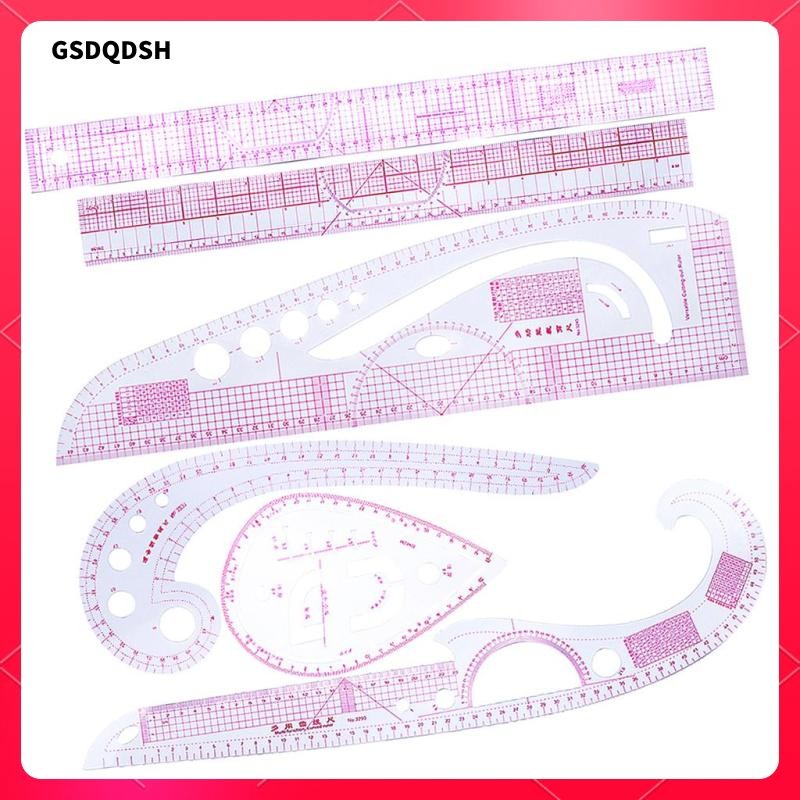 [gsdqdsh] 6 Fashion Ruler Set French Curve Rulers Pattern Grading ...