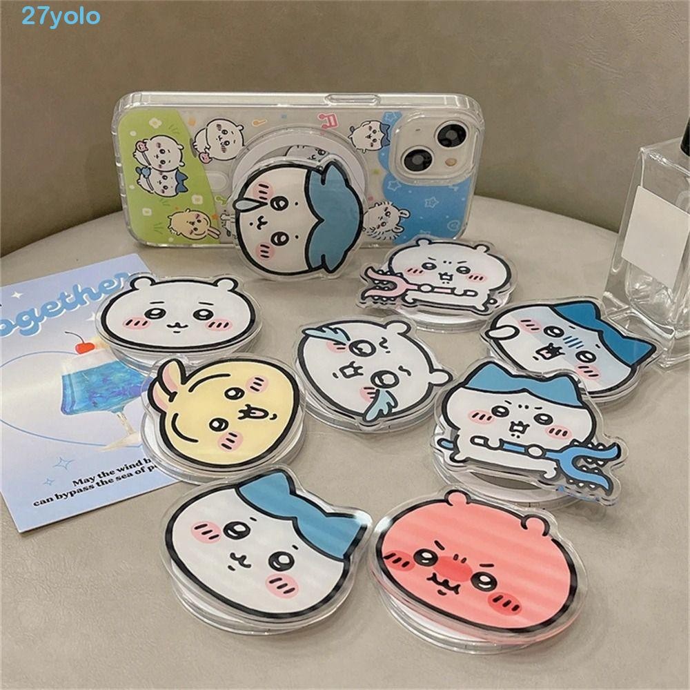 YOLO Cute Anime Phone Holder, Foldable Retractable Chiikawas Phone ...