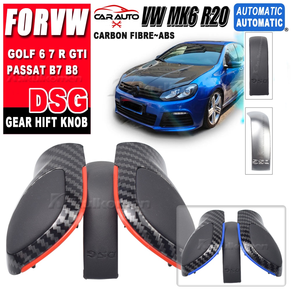 Auto Gear Shift Knob Side Cover DSG Emblem For VW Golf 6 Golf 7 R GTI ...