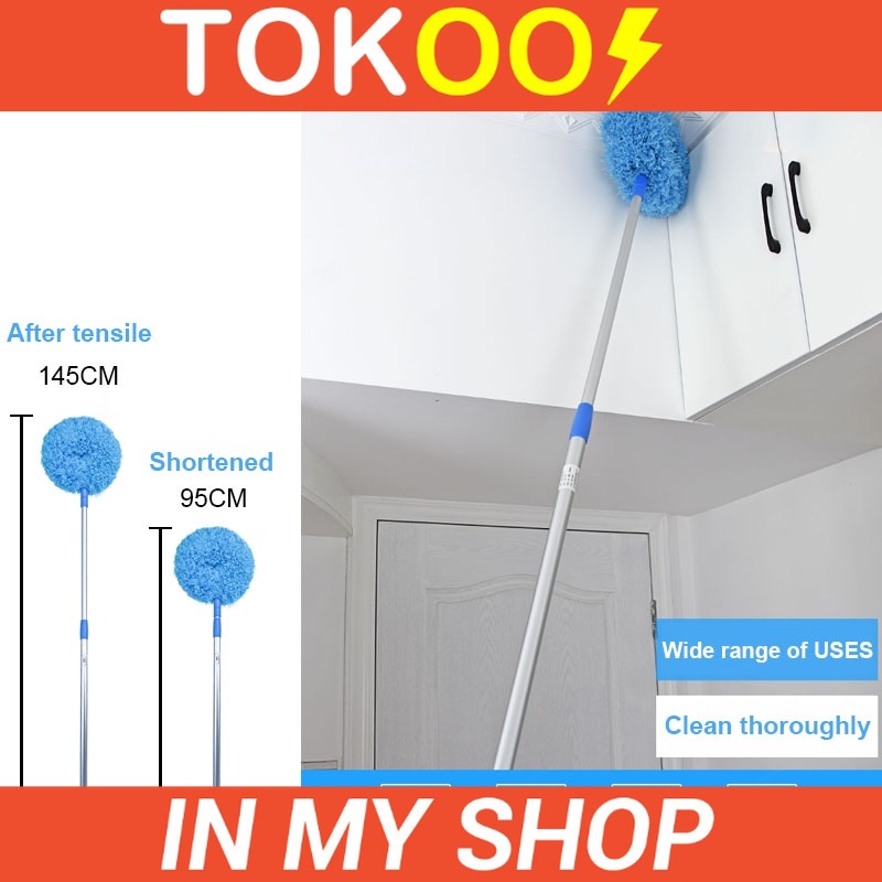 Ceiling Fan Duster Absorb Dust Save Strength Adjustable Telescopic ...