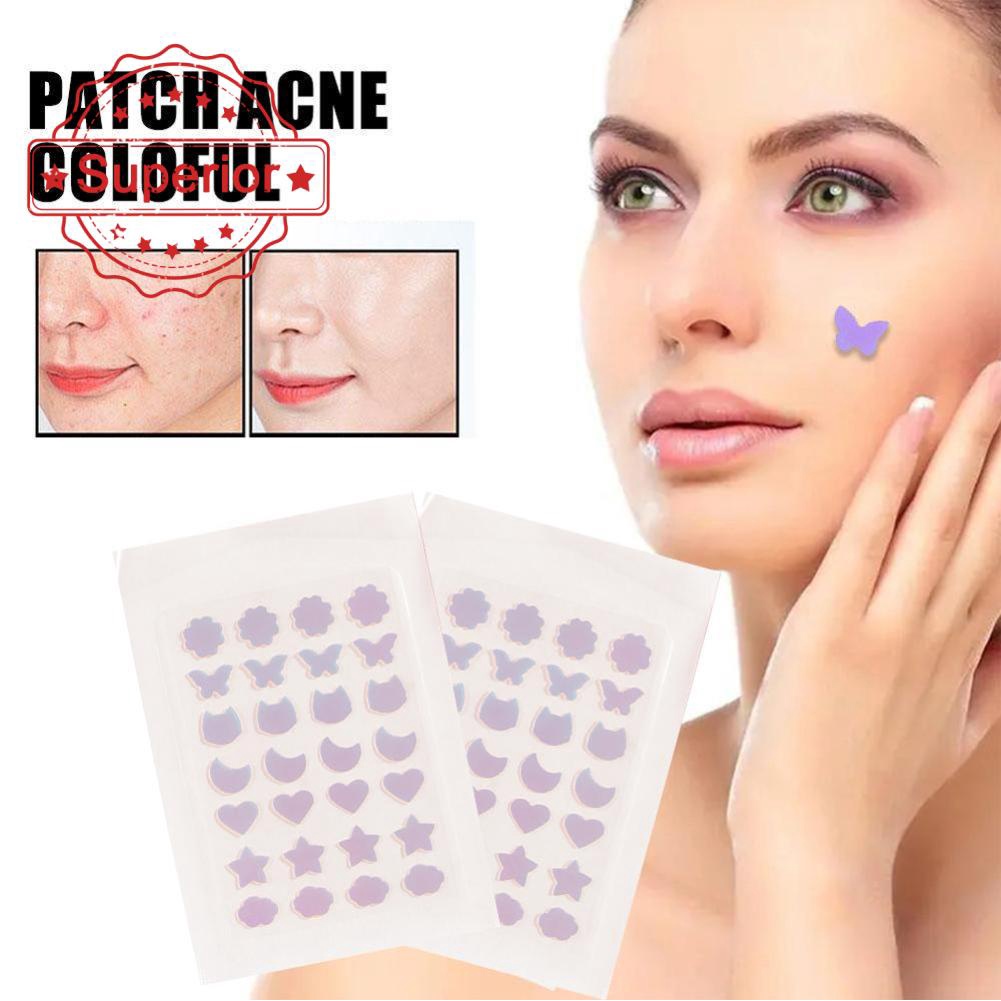 28 Colorful Acne Patches Cloud Shaped Butterfly Heart Shaped Acne Hydrocolloid Patches Y0P0 ...