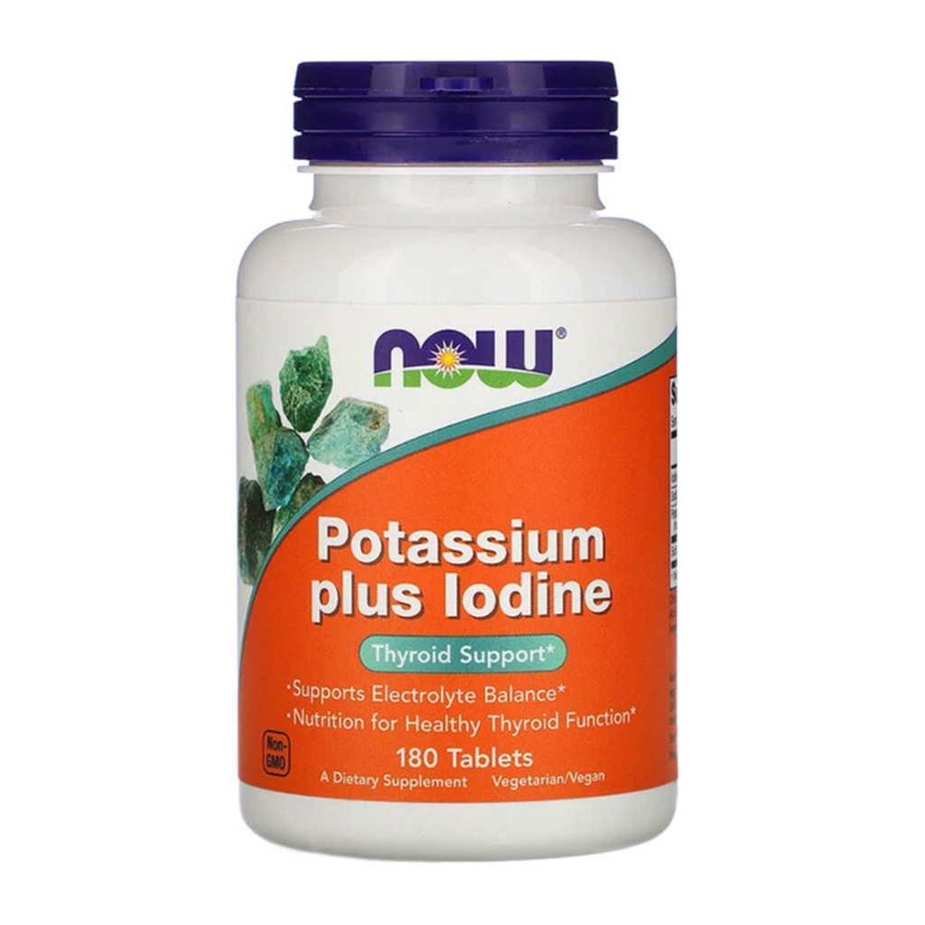 NOW Foods Potassium Iodide 180 tablets Hashimoto's balanced acid-base ...