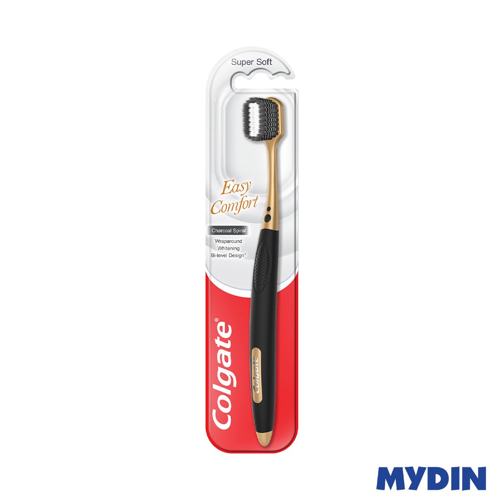 Colgate Easy Comfort Charcoal Spiral Toothbrush | Shopee Malaysia