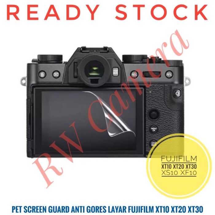 LAYAR PET Screen Guard Fujifilm Fuji XT100 XT10 XT20 XT30 XS10 X-S10 Anti-Scratch LCD Screen ...