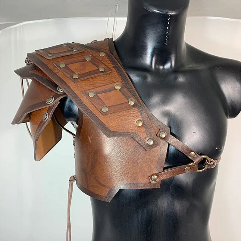Retro Medieval Viking Single Shoulder Armor Gladiator Battle Knight ...