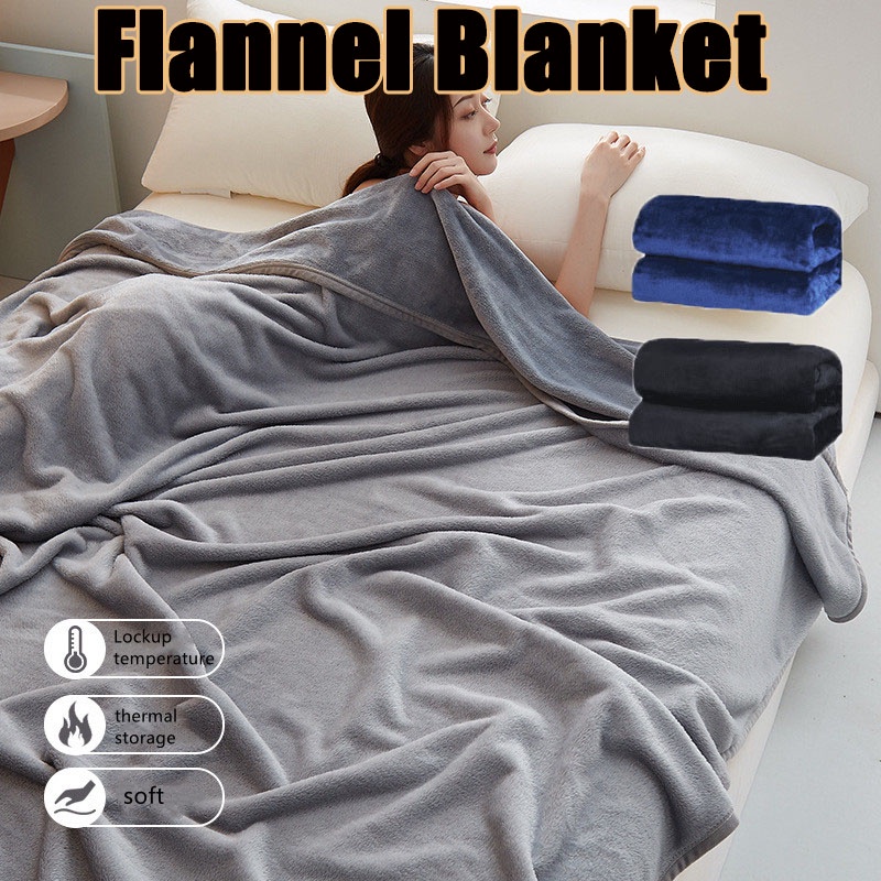 Queen/single Flannel Blanket Selimut Baldu Gebu Comfortable Plush Soft ...