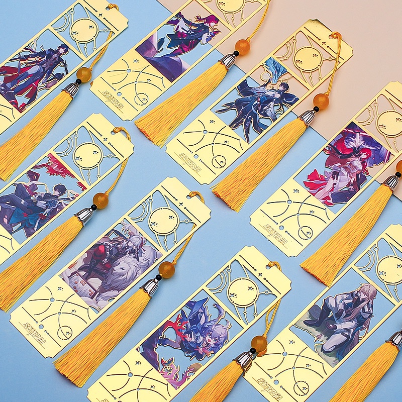 Honkai Star Rail Metal bookmark Jing Yuan Dan Heng Lmbibitor Lunae Gift ...