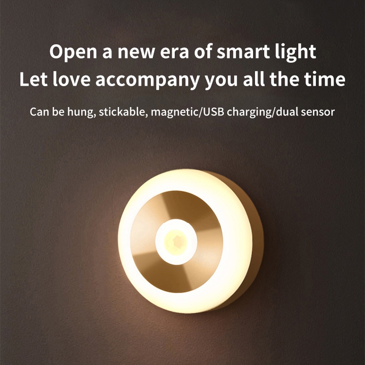 Intelligent motion sensor light human body sensor nightlight USB ...
