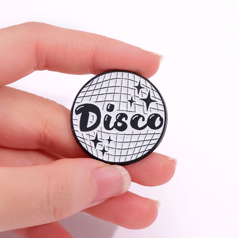 Funny Disco Ball Enamel Pin Brooches Disco Lover Brooch Lapel Badges ...